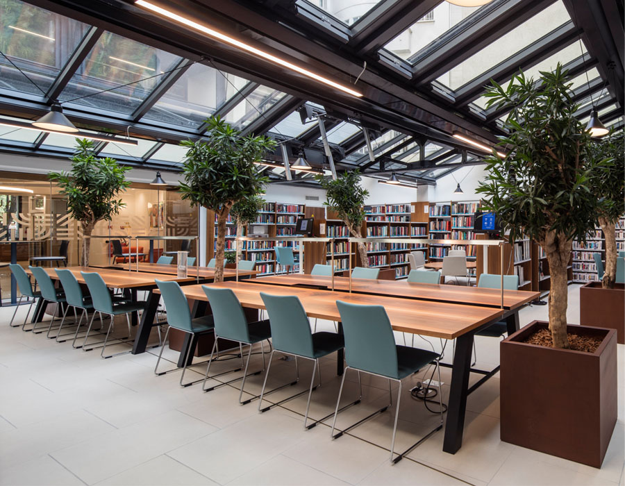 University Desk Lighting | American University Paris | Aktiva Lighting